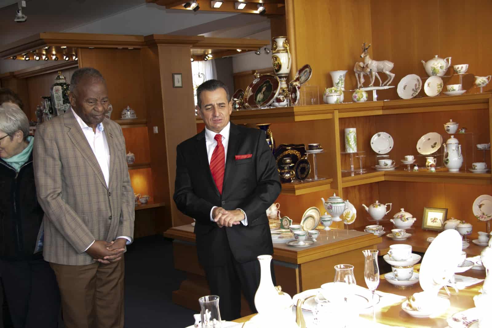 President of the Namibian Parliament in Herend - Herendi Porcelán